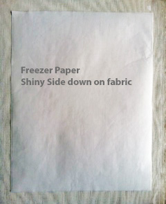 Just Jan: Ink Jet Printer "Transfer" Using Freezer Paper