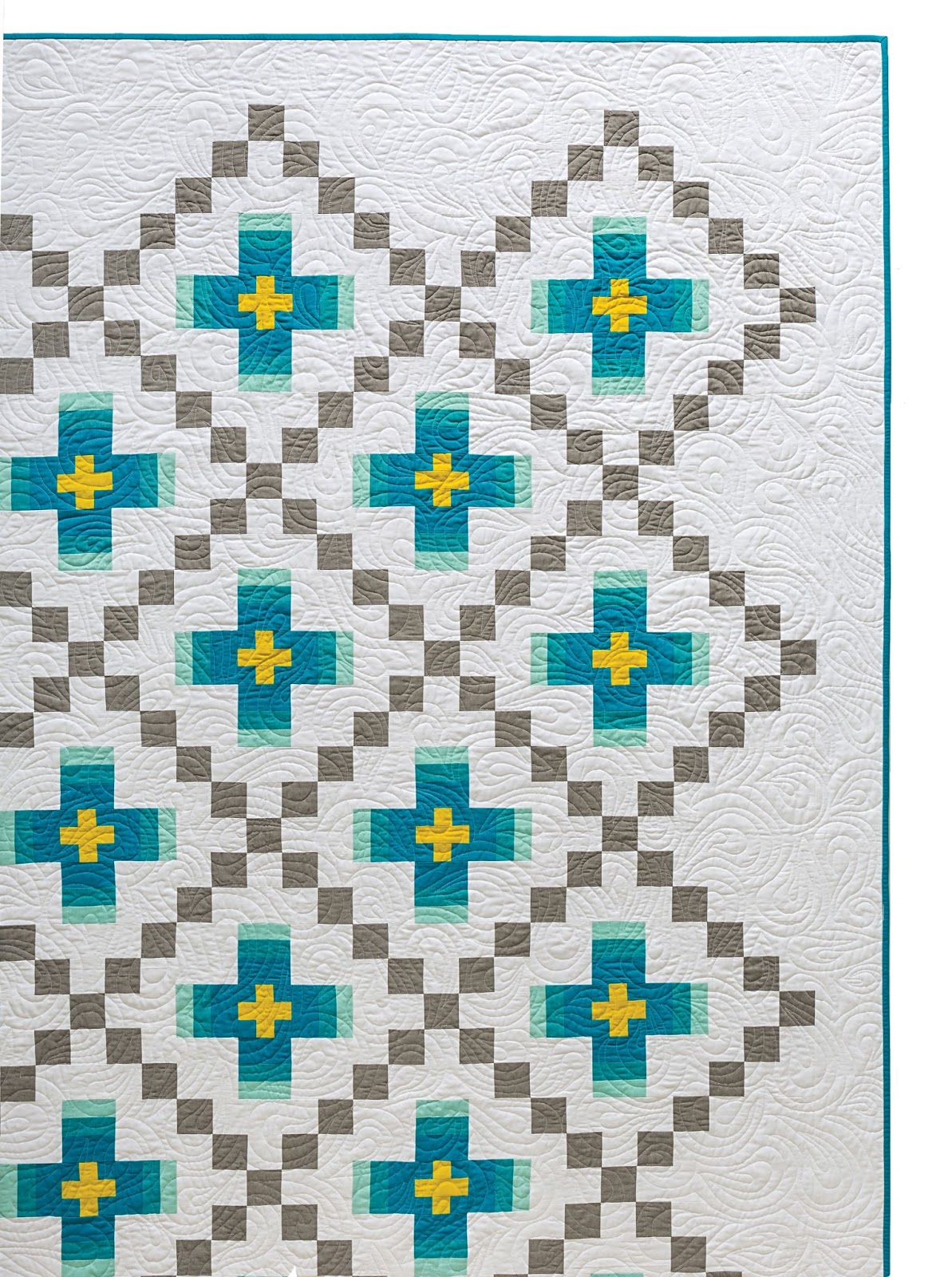 Quilted Blooms: Modern Plus Sign Quilts Blog Hop + Day 5