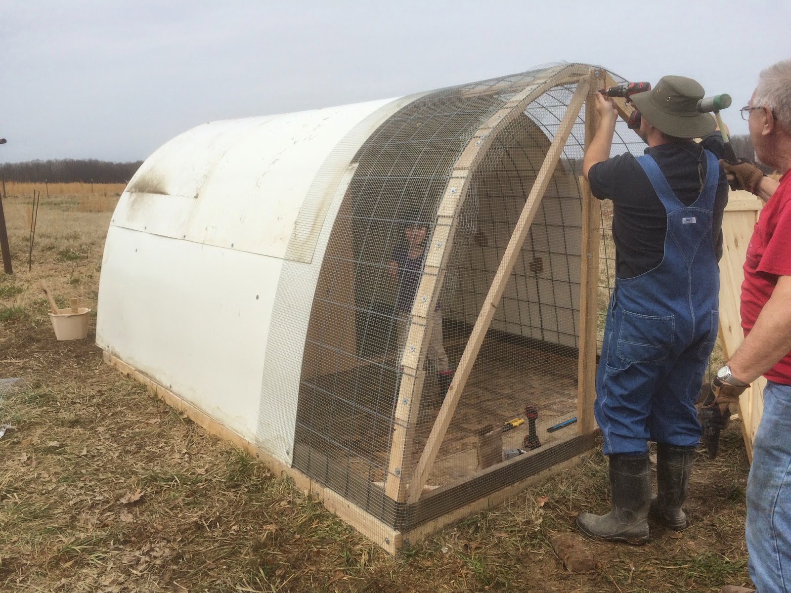 REHOBOTH FARM: Hoop Coop Complete - The Repurposed Chicken Palace