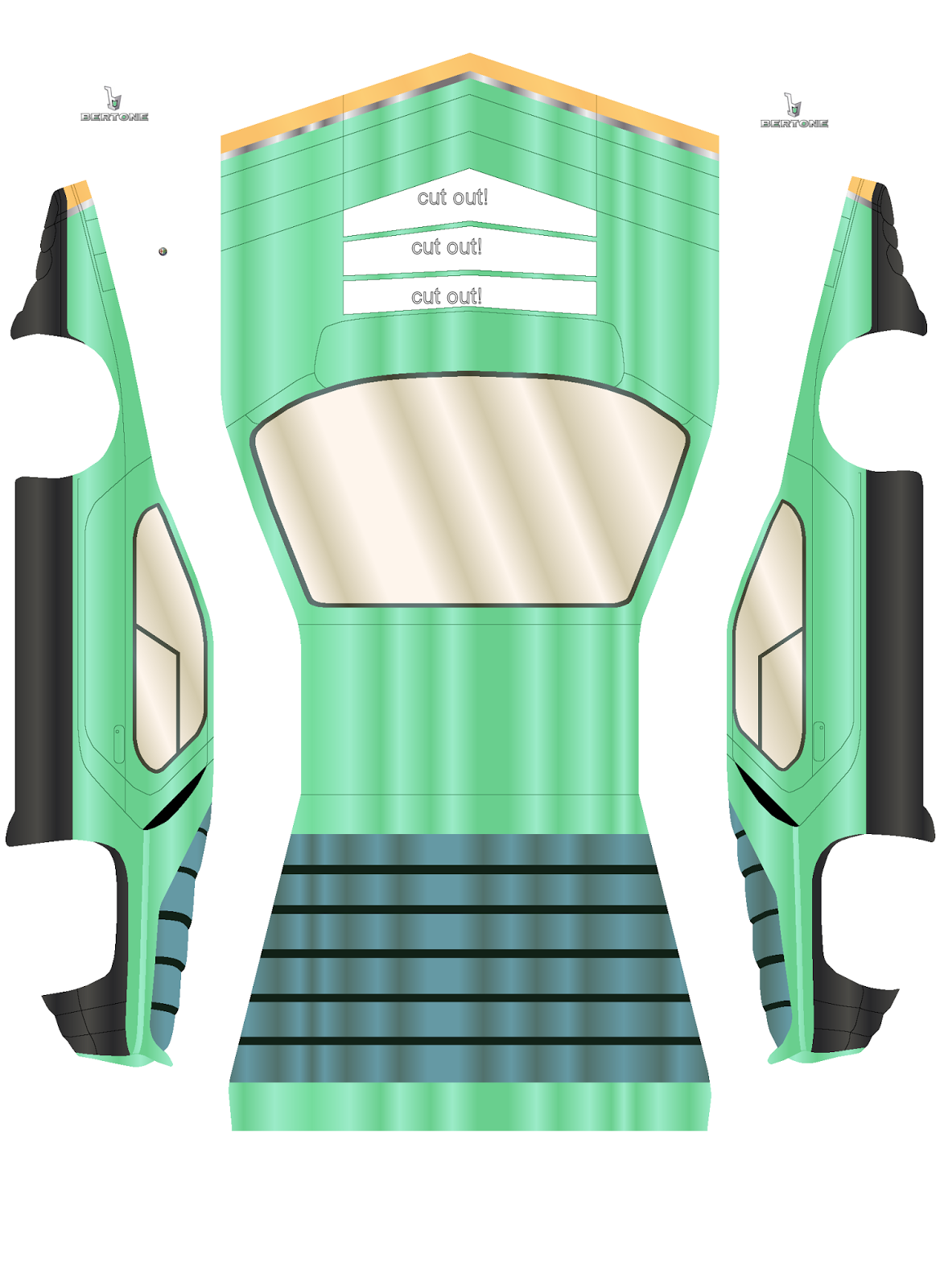 papermodelmatersexclusive's: the parts of the 1968 alfa romeo carabo ...