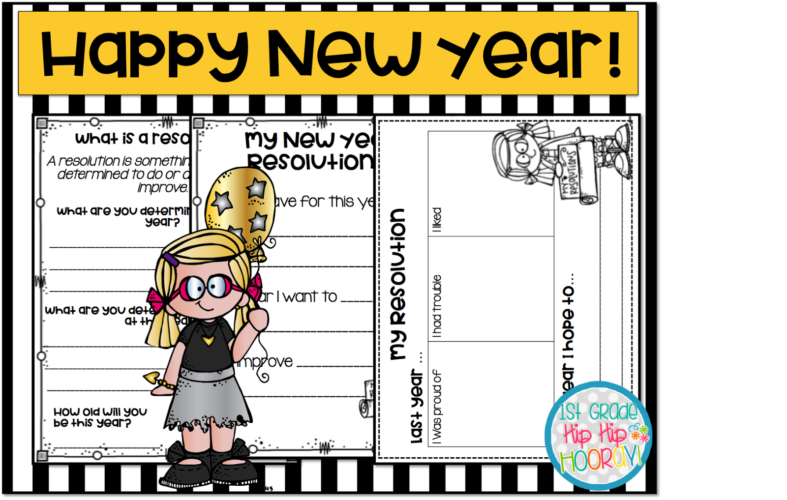 1st Grade Hip Hip Hooray!: Happy New Year!