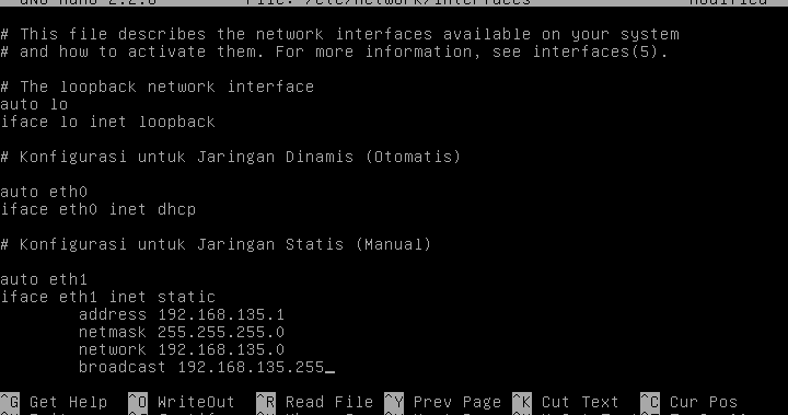 Thefileshack: Cara Konfigurasi TCP/IP pada Debian Server