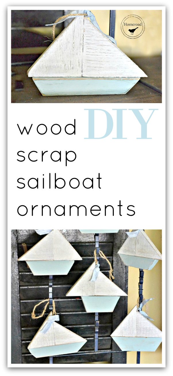 Scrap Wood Sailboat Ornaments