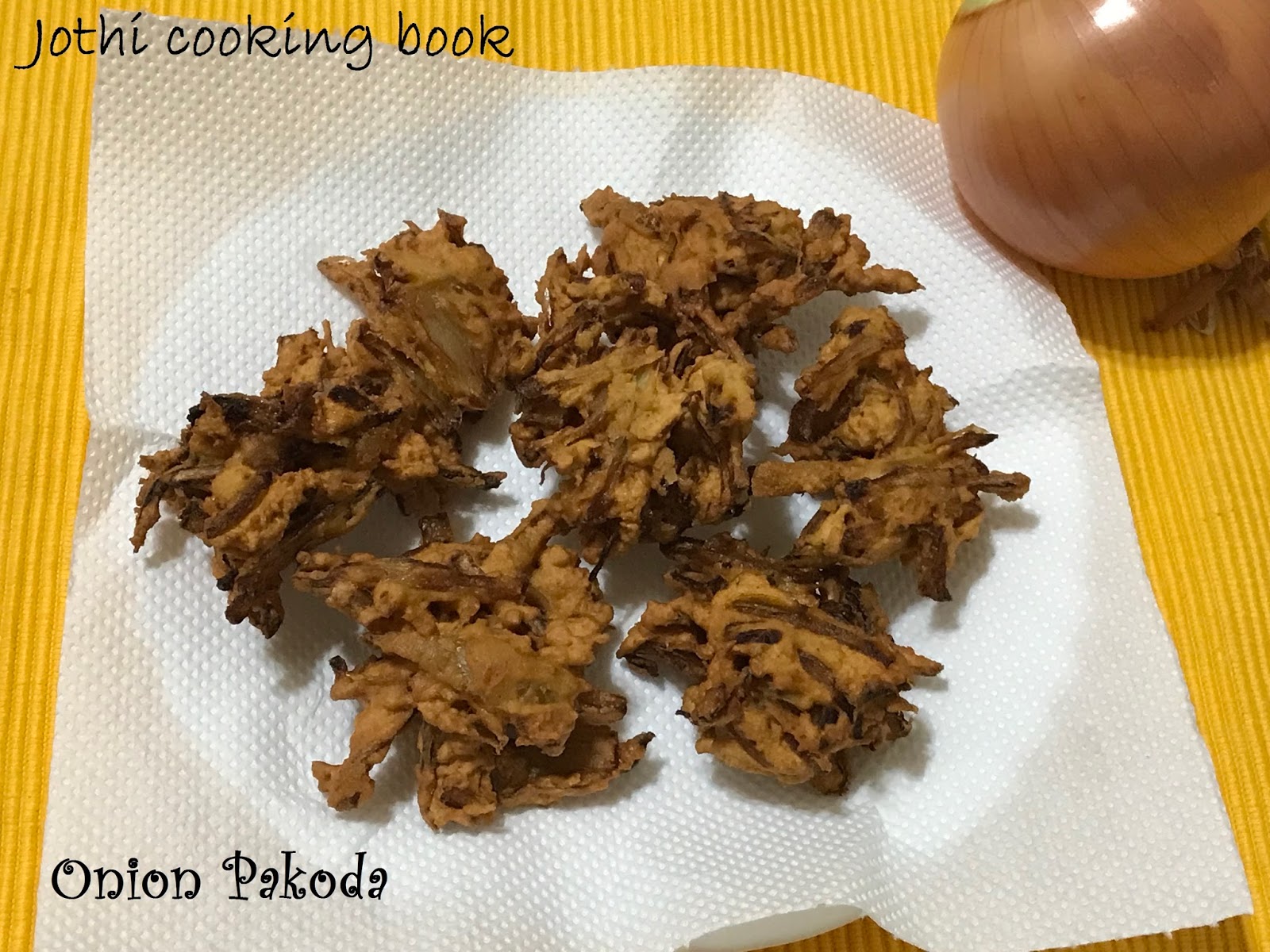 Jothi Cooking Book: Onion Pakoda