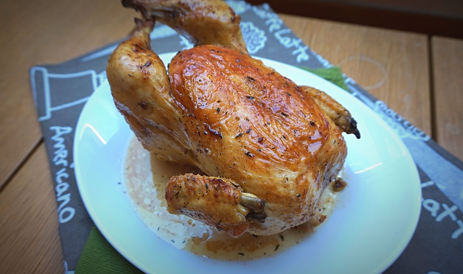 Pollo al horno, estilo francés.