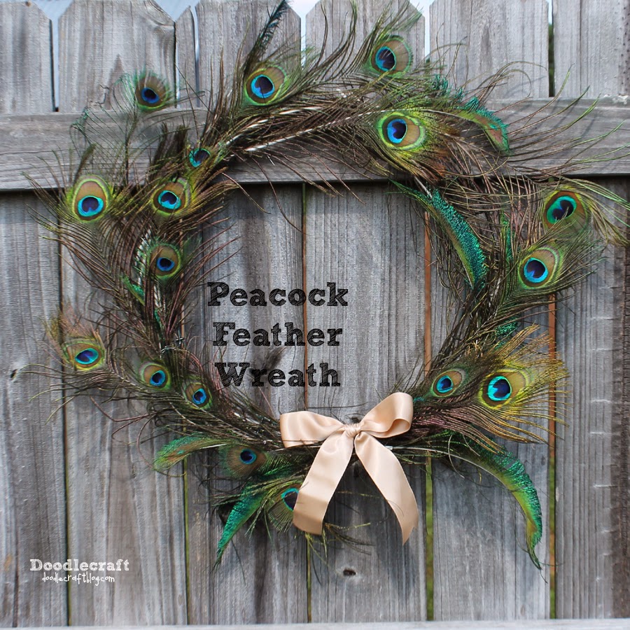 Peacock Feather Wreath!