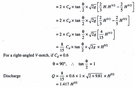 三角缺口或堰上的放电。机械工程概念和原理 - 新利是什么平台,新利18平台下载