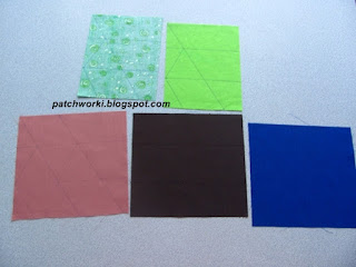 Patchworkowe wariacje: Patchwork 3 D Roll of the Dice - tutorial