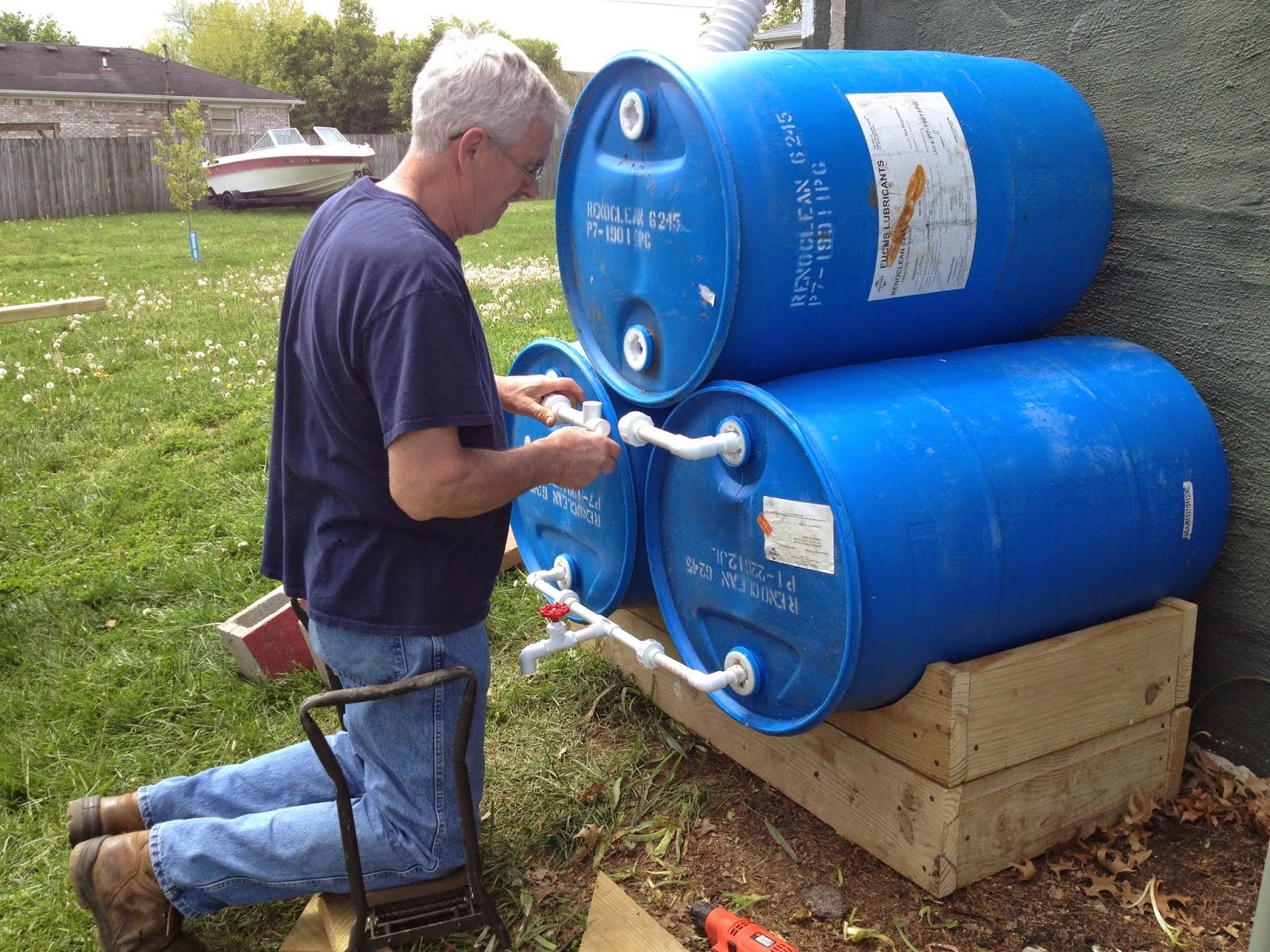 Tambor Bombonas Tonel Barril de PlástIco : Tambor 200 Litros Tampa Fixa