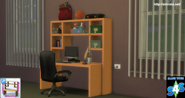 Simista A little sims 4 blog : Furniture Basics Computer Desk