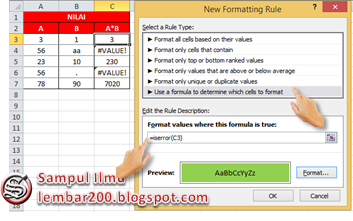 Cara Menentukan Data Error Di Ms. Excel - Sampul Ilmu