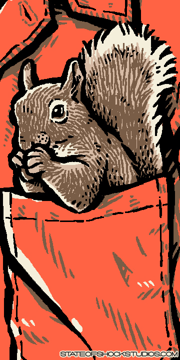 INSIDE THE ROCK POSTER FRAME BLOG: Darin Shock Squirrel Master Half ...