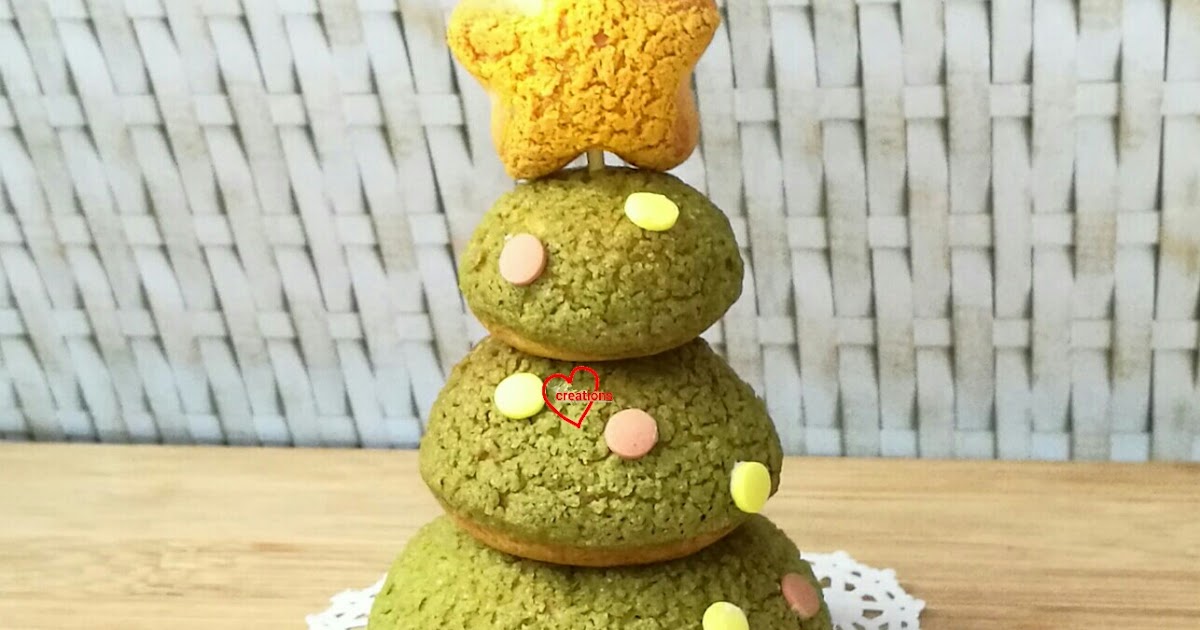 Loving Creations for You: Christmas Tree Matcha Choux Pastry