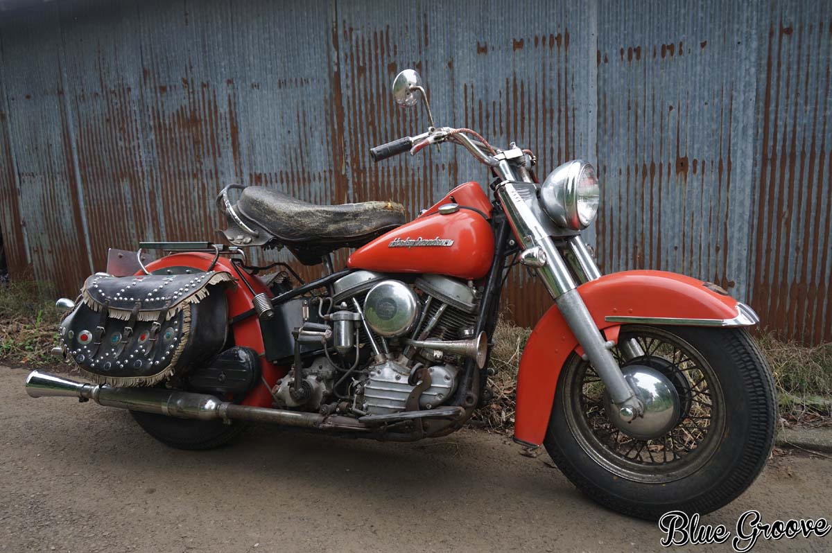 BLUE GROOVE SHOP BLOG: - SOLD - 54`PANHEAD FLF Pepper Red Original Paint