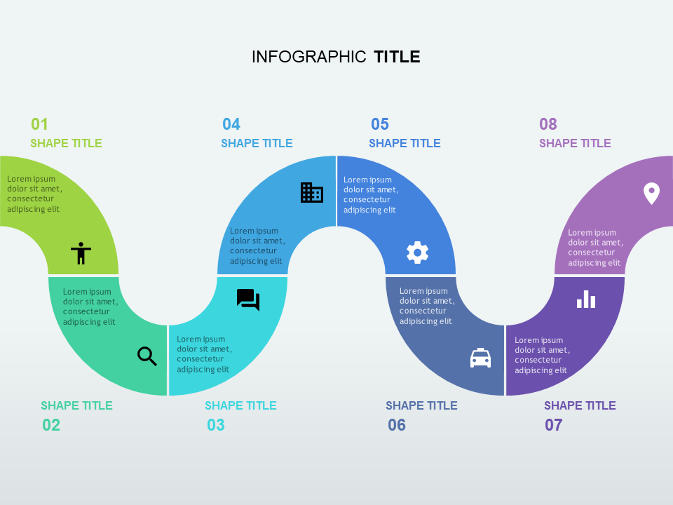 Wave Connection Divide PowerPoint Templates - PowerPoint Free
