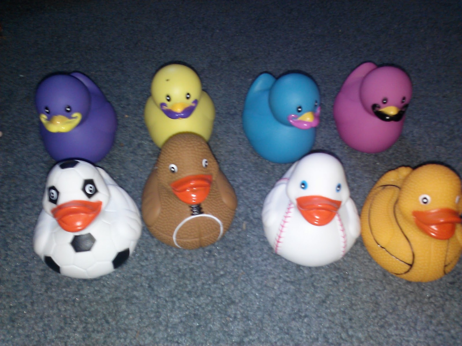 Rubber ducks: Some ducks from Michael's