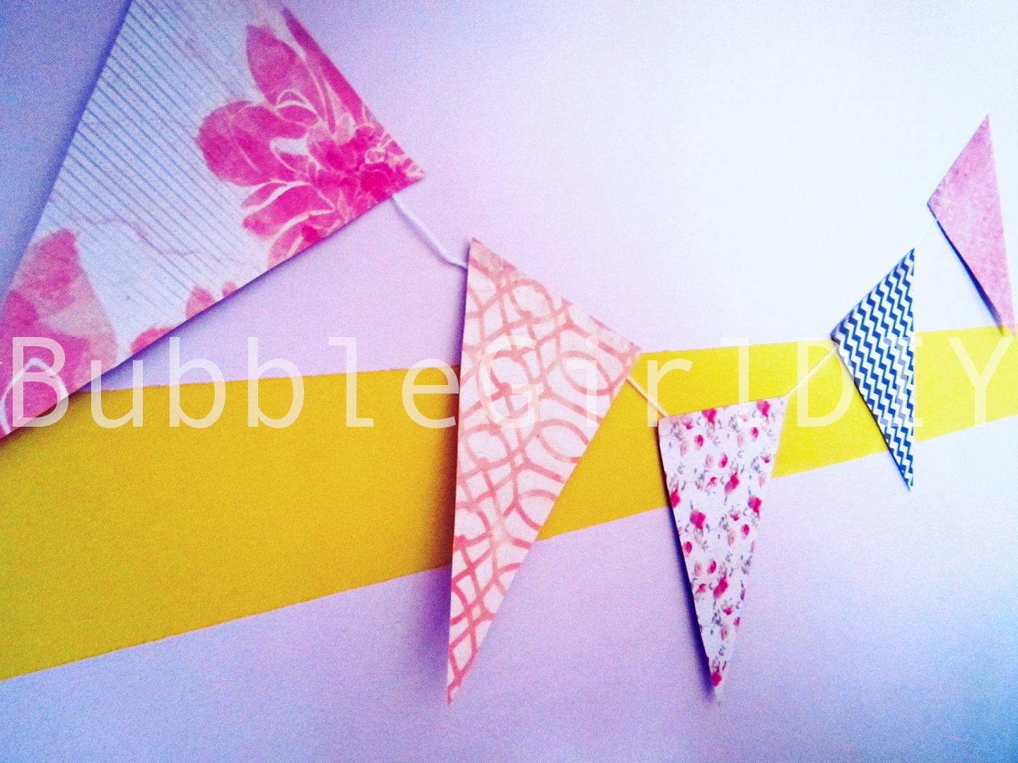 BubblegirlDIY: Banderines para Decorar: Fáciles y rápidos