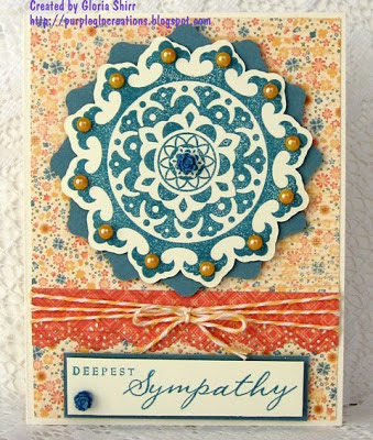 Purpleglo Creations: Sympathy Card Using Cricut Artiste Cartridge