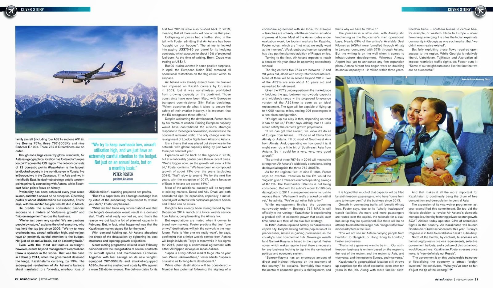 Martin Leo Rivers: Interview: Peter Foster, Air Astana CEO