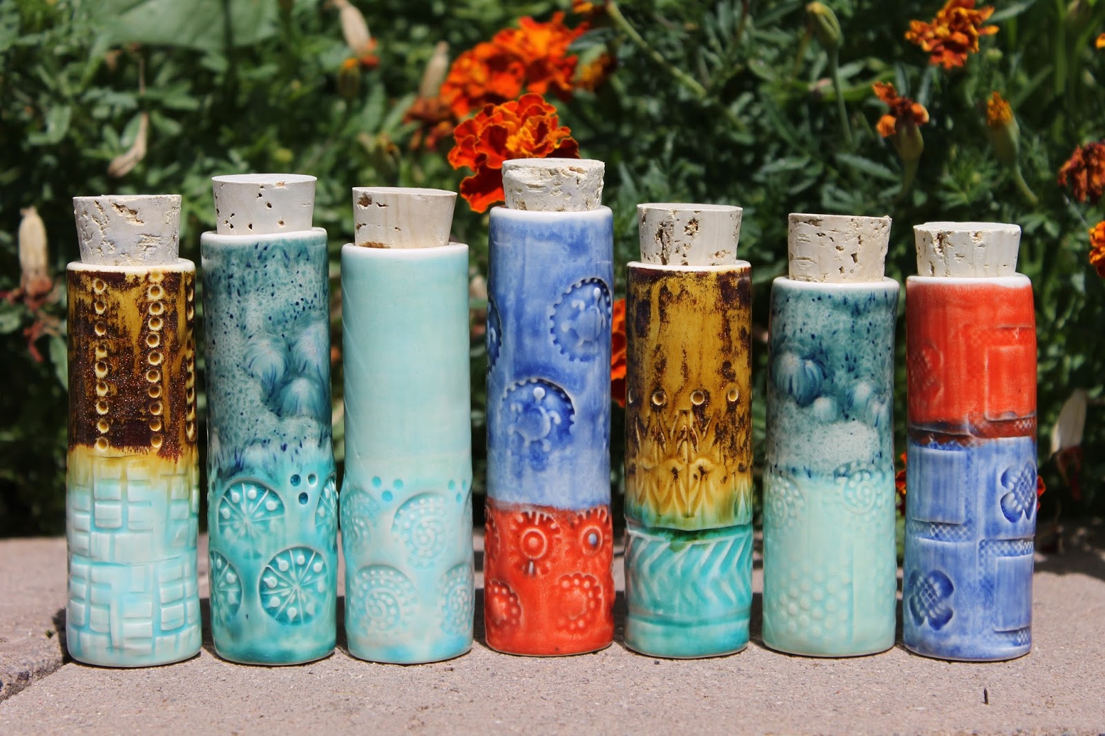 Pajego Art House: Colorful Ceramic Vials