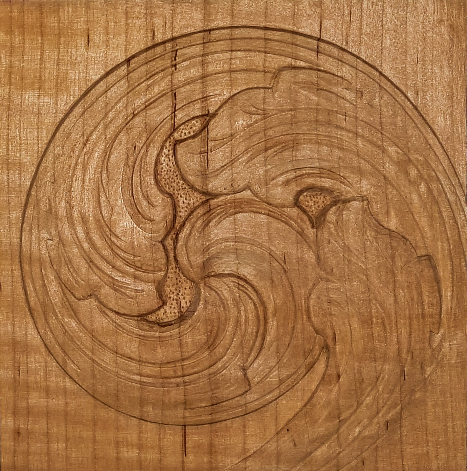 Bygdekunst av Mari Ormberg: Enkelt ornament i akantus