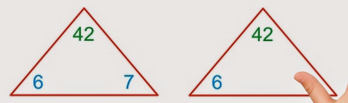 Triangle math flash cards printable - posterTros