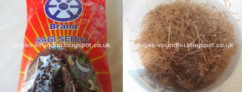 Priya's Virundhu: Ragi Semiya Upma/Ragi Vermicilli Upma/Ragi Semiya ...