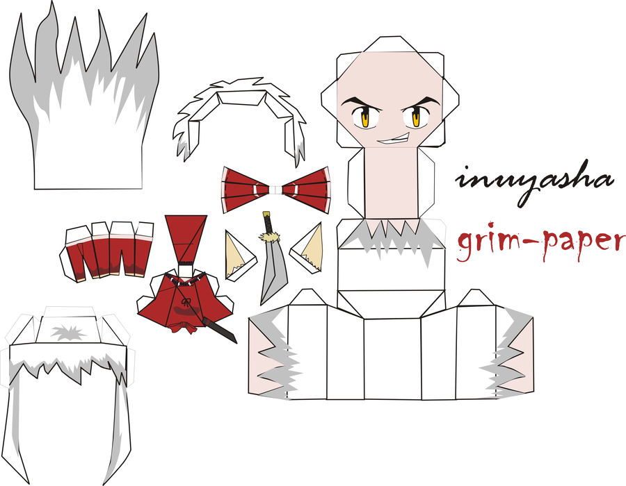 The Great World Of Papercraft: Reto ABC!! I de Inuyasha