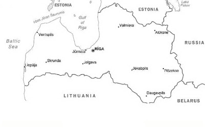Coloring map of Lithuania | COLOR AREA