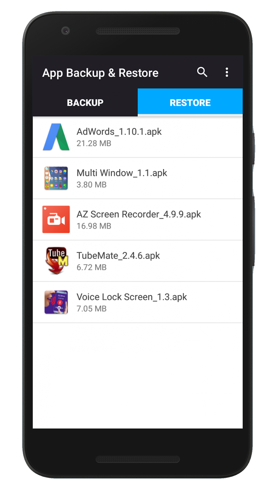 App Backup & Restore: App Backup & Restore