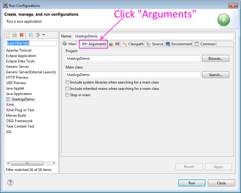 Codingtrabla Eclipse Use Command Line Arguments In Eclipse