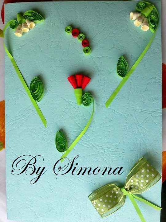 Felicitari si Tablouri Quilling: Primele creaţii quilling