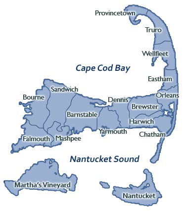 Map Of Southern Mass And Cape Cod