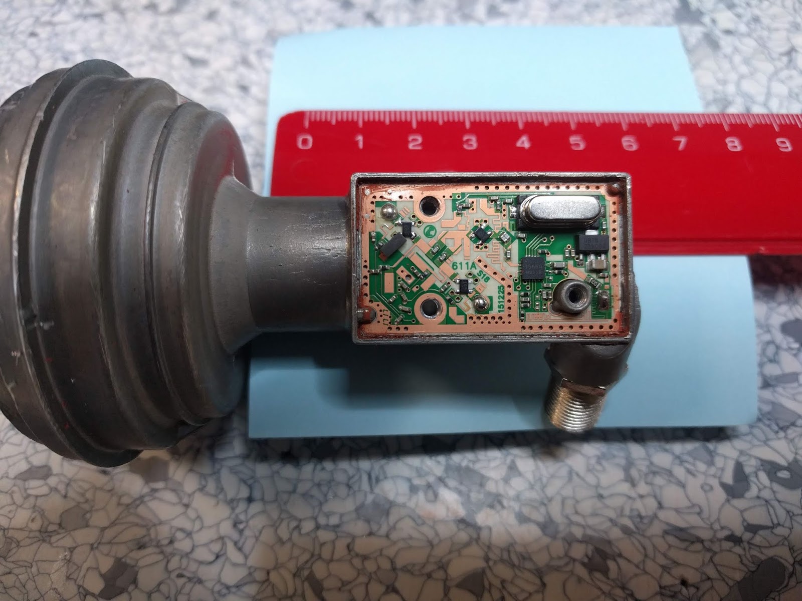 November Yankee: 10GHz LNB + 2.4 GHz Patch Antenna