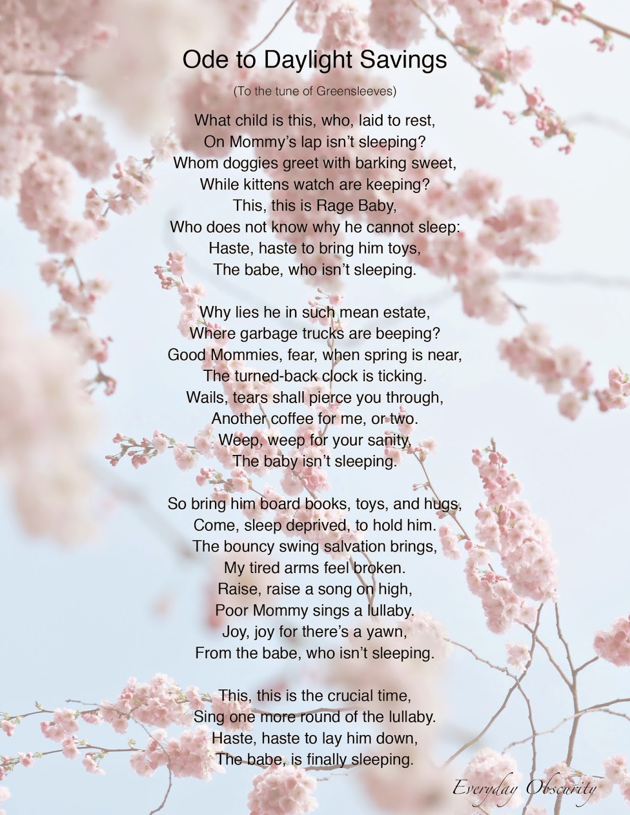 Everyday Obscurity: An Ode to Daylight Savings