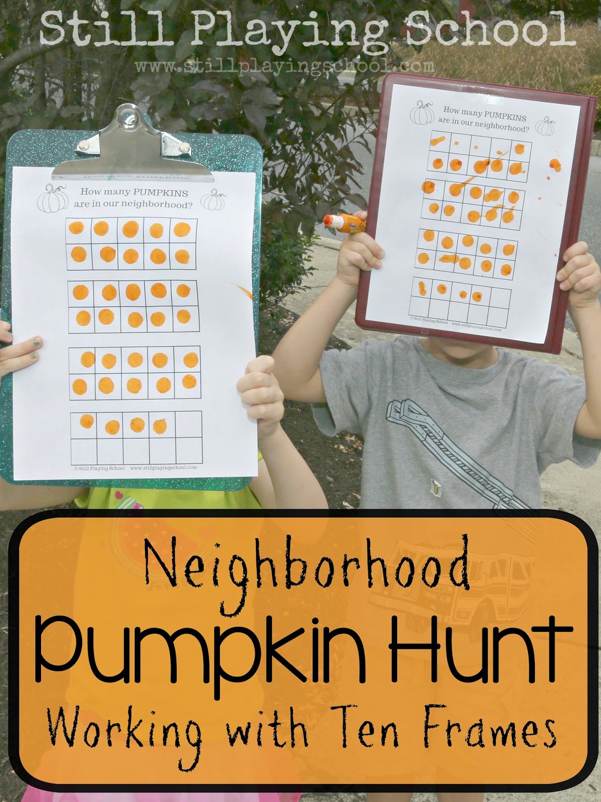 Fall Math: Pumpkin Hunt for Kids | Still Playing School