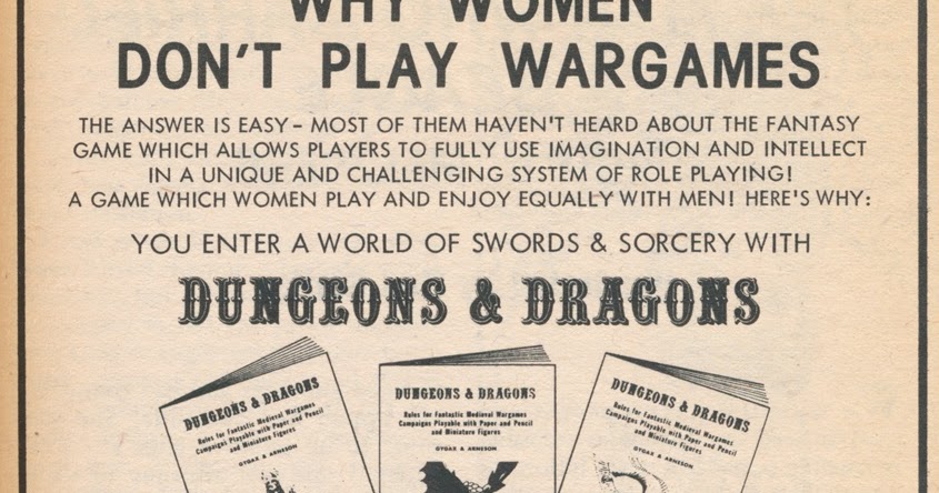 Playing at the World: Vintage Ad: Why Women Don't Play Wargames