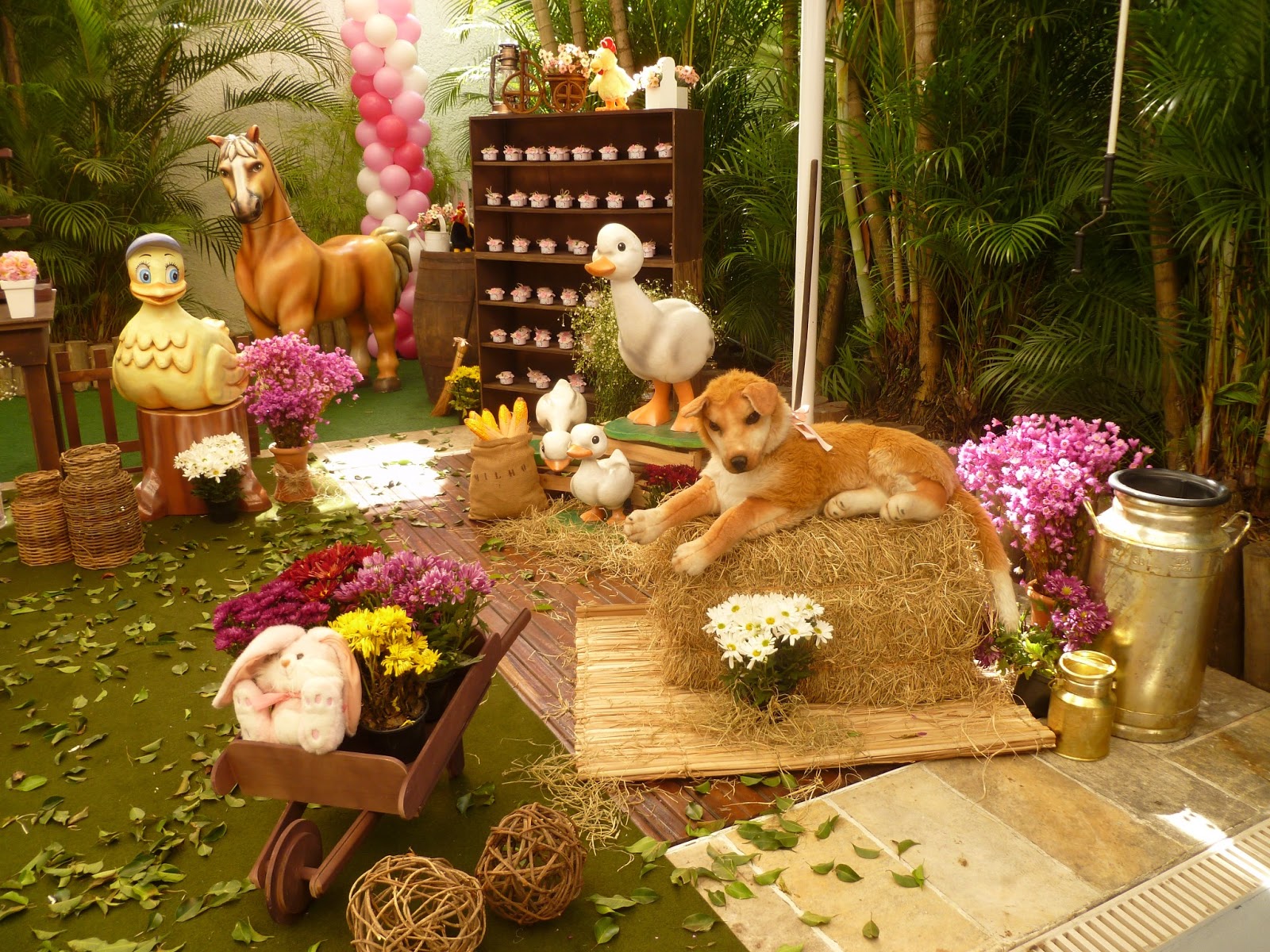 FANTASIE... FESTAS INFANTIS: Mini fazendinha rosa