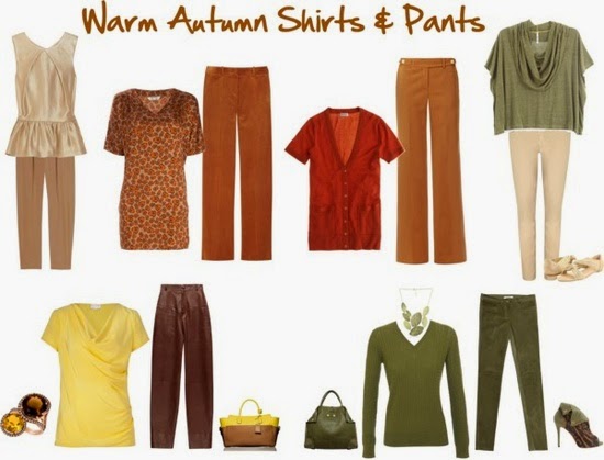 Stagione cromatica Autunno Warm abbigliamento colori