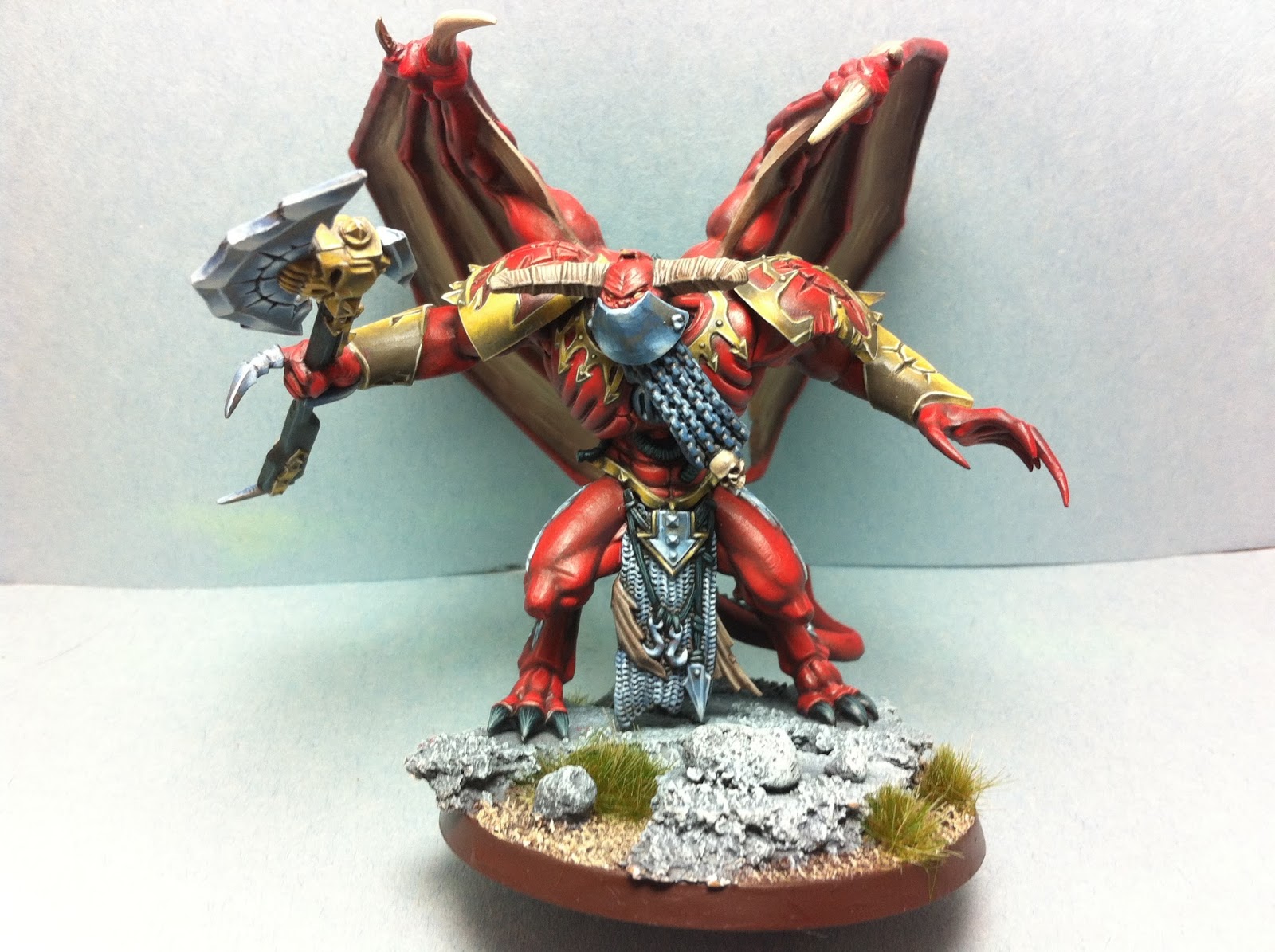 modeling DFGStar: Khorne Daemon Prince (40k)