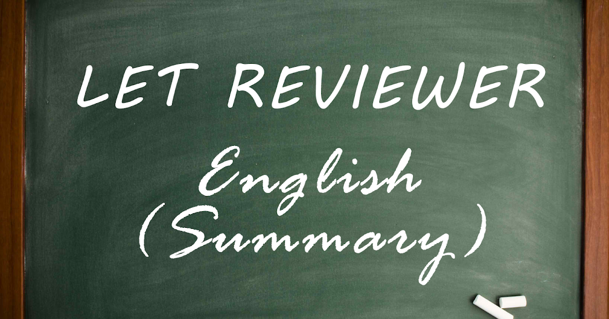 LET Reviewer For English Major let-reviewer-for-english-major