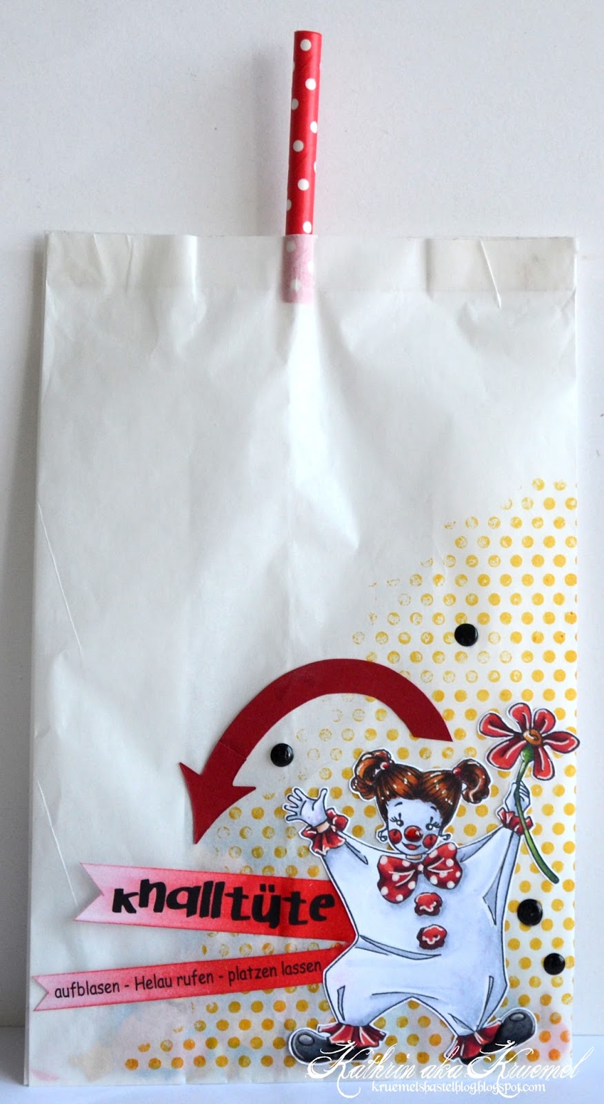 Stempeleinmaleins: Knalltüte - smacker bag