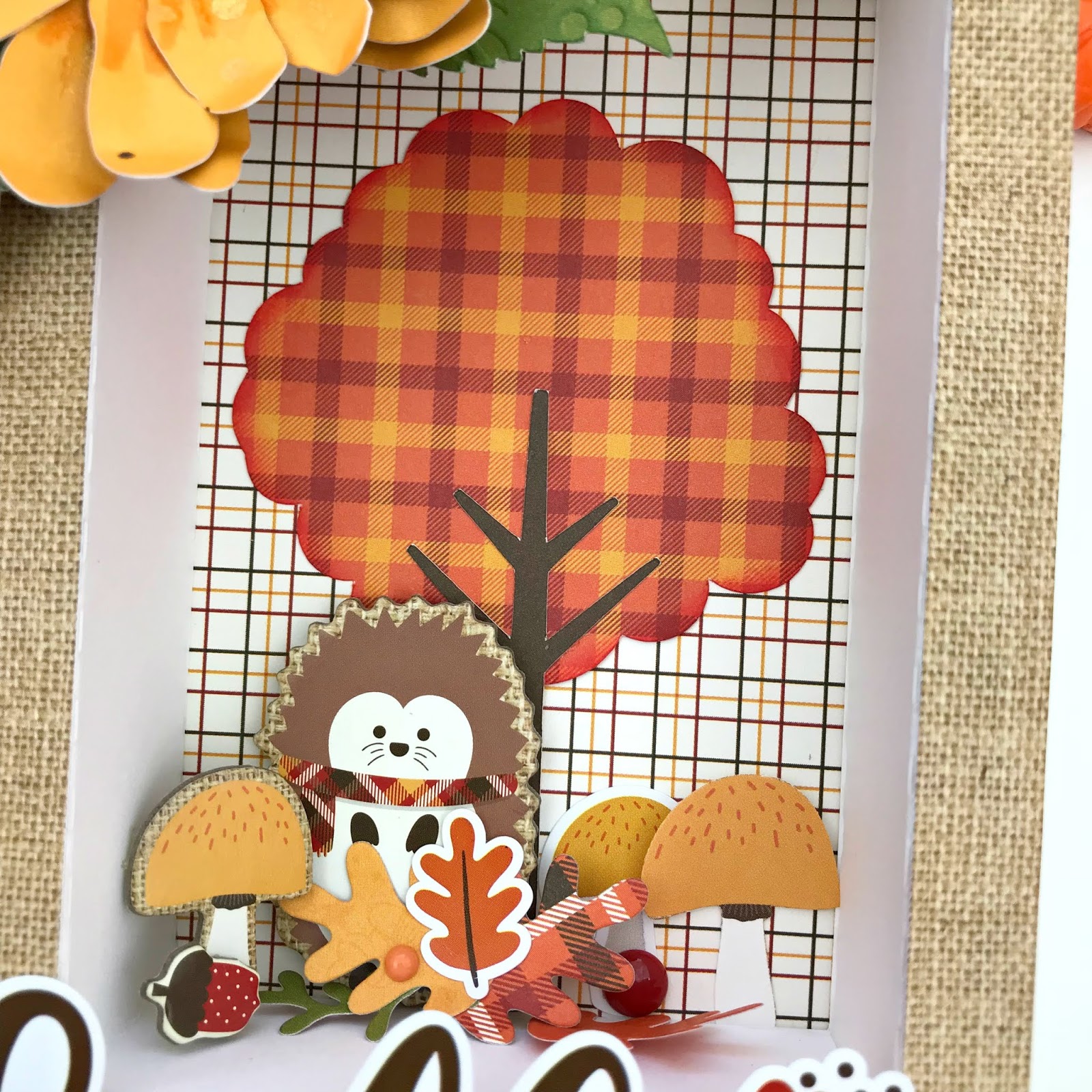 Conviviality Crafts: Fall Shadow Box Tutorial