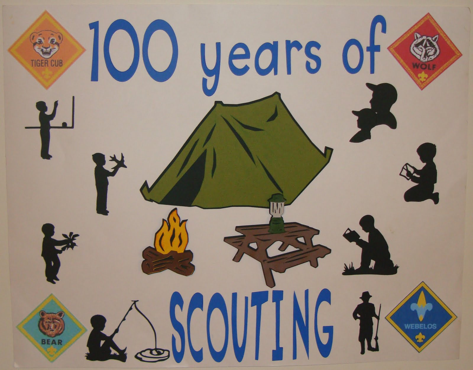 Night Cricut: Boy Scout 100yr Poster