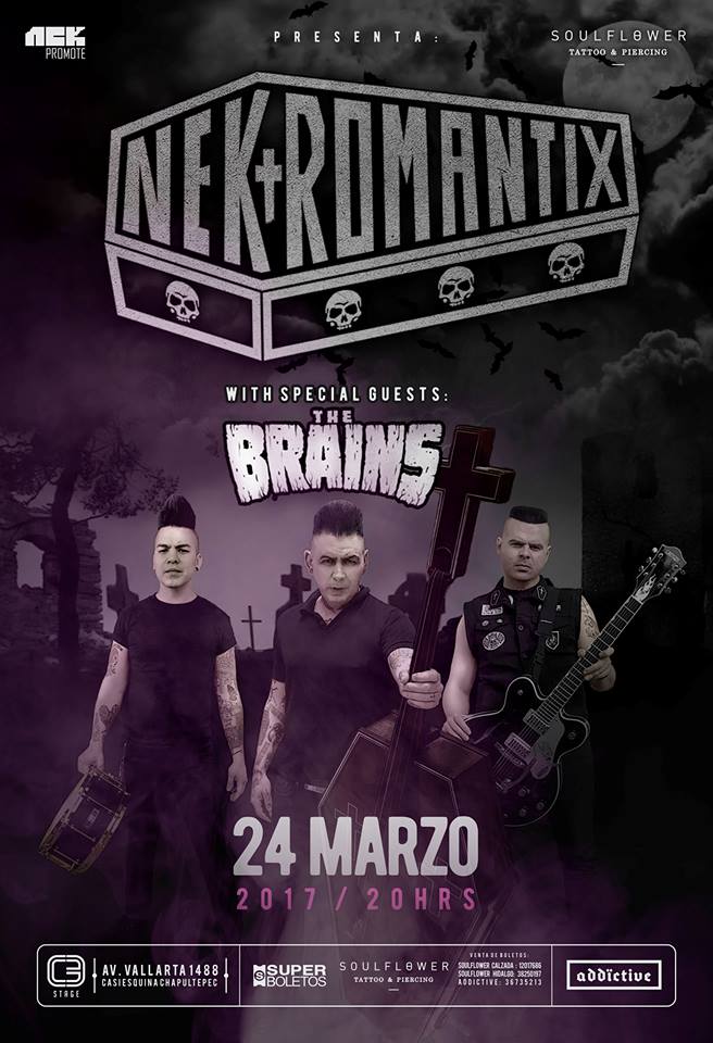 NEKROMANTIX Y THE BRAINS 24 MARZO C3 STAGE