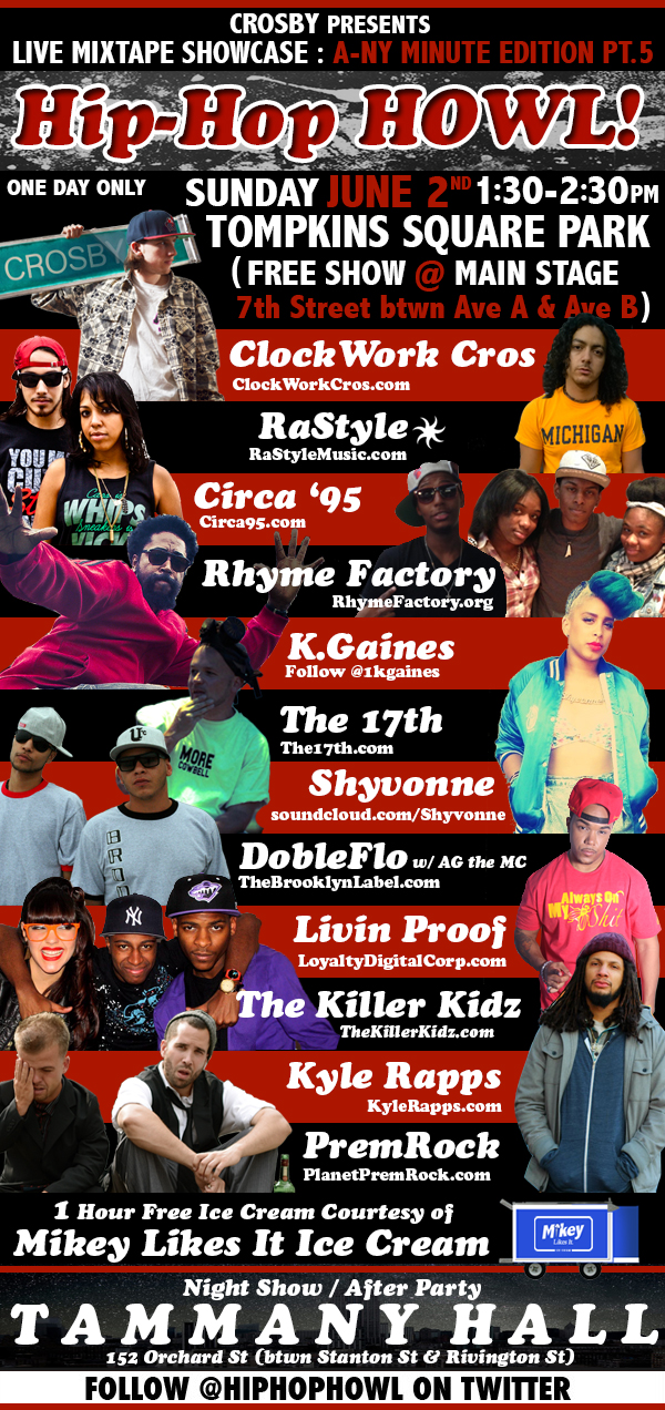 HIP-HOP HOWL! RETURNS TO HOWL! 2013 - Howl! Arts