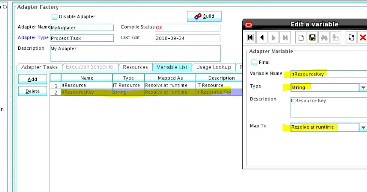 Oracle Identity Manager Academy: HOW TO RETRIEVE IT RESOURCE PASSWORD USING THE ADAPTER VARIABLE ...
