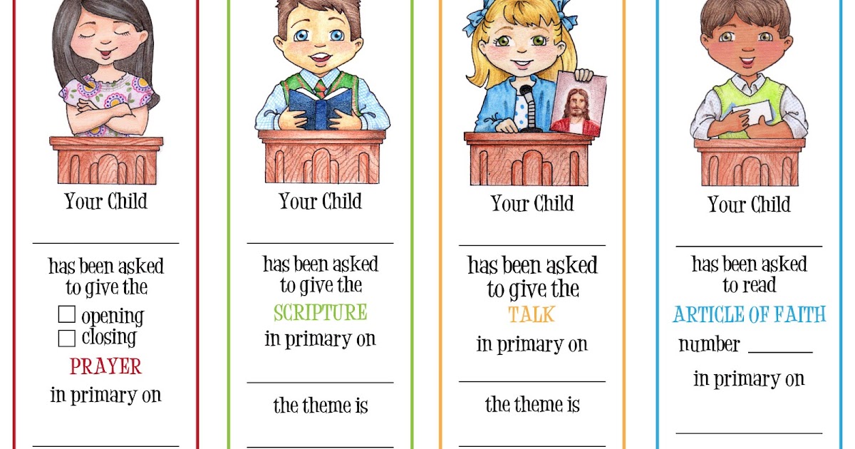 Lds Primary Talk Clipart