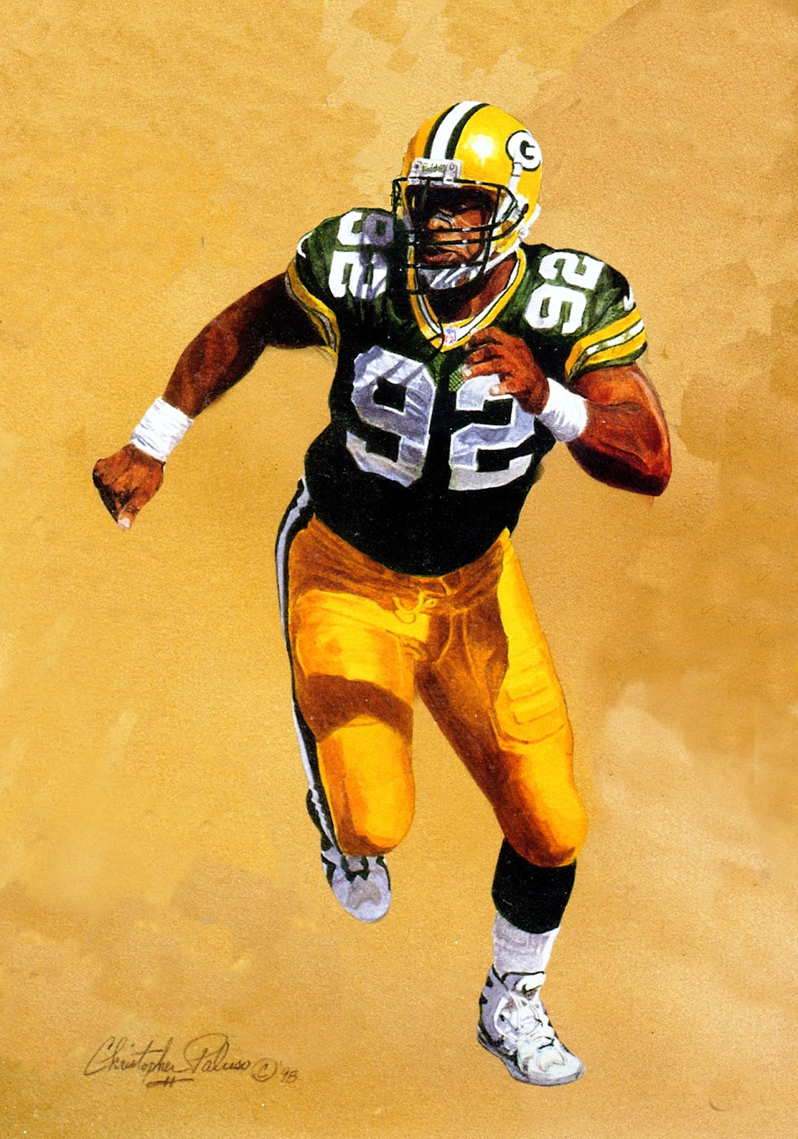 Pro Football Journal Presents: NFL Art: Reggie White by Chris Paluso