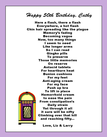 49 50th birthday poetry
